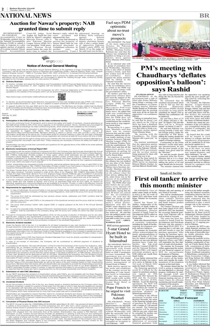 BR-ePaper | Mar 03, 2022 | Page Front Page 1