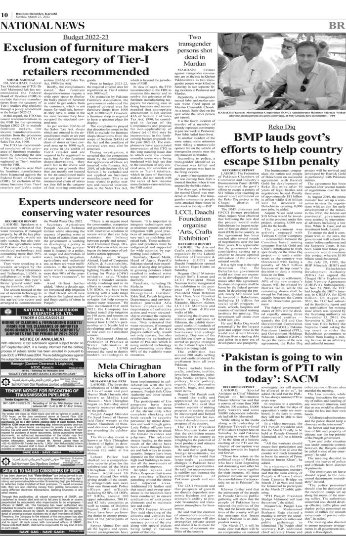BR-ePaper | Mar 27, 2022 | Page Front Page 1
