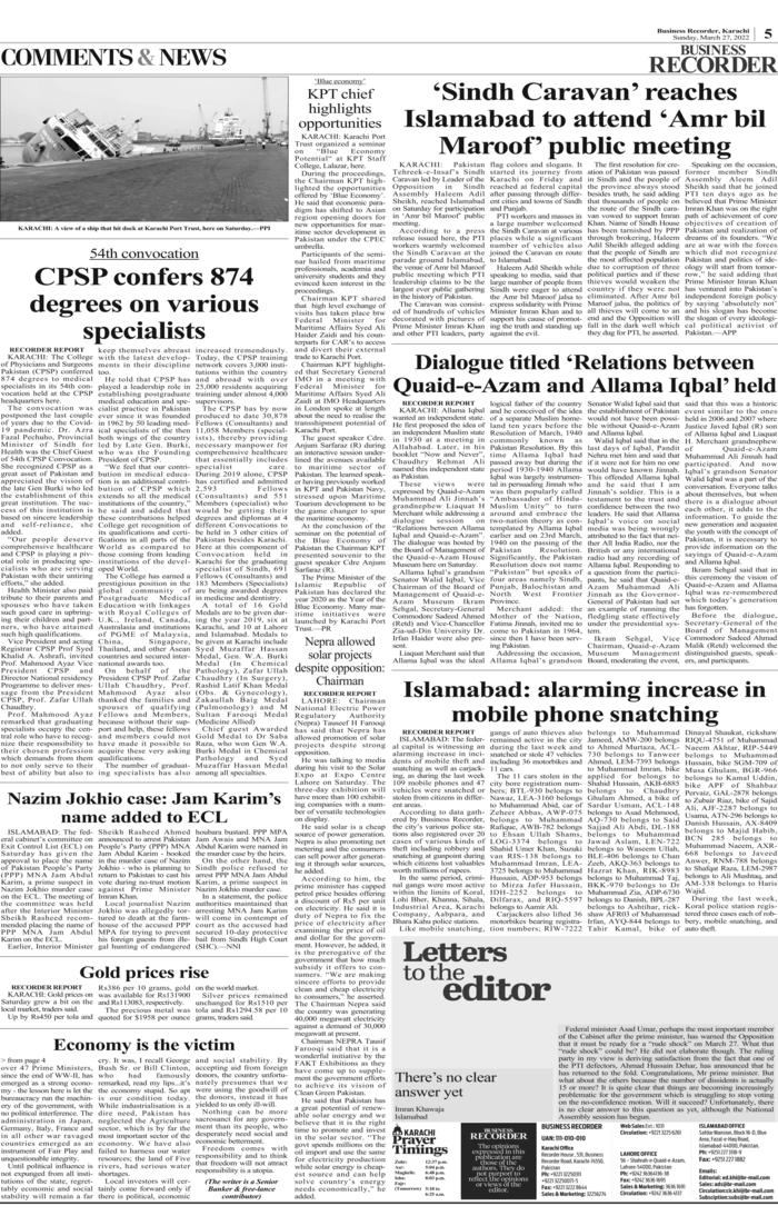 BR-ePaper | Mar 27, 2022 | Page Front Page 1