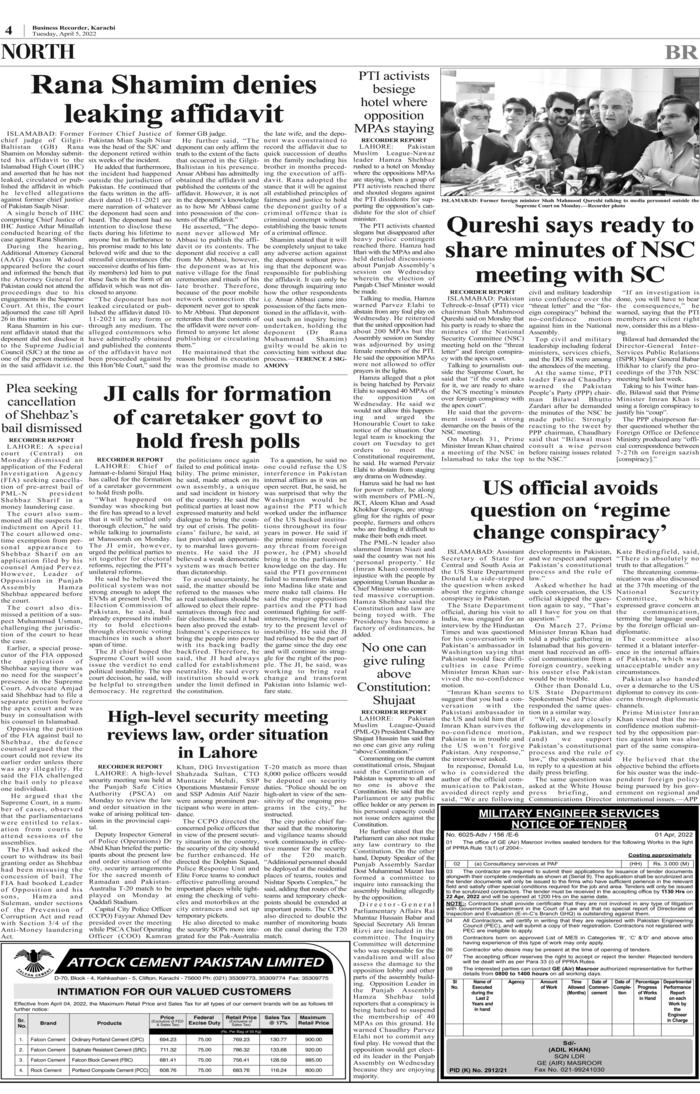 BR-ePaper | Apr 05, 2022 | Page Front Page 1