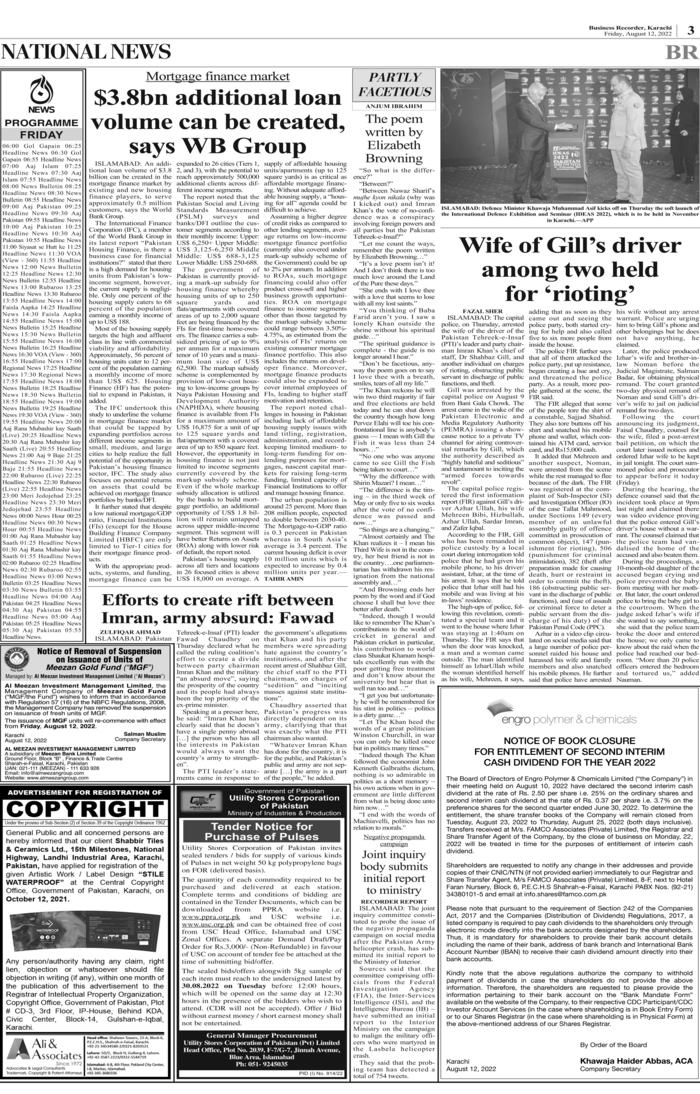 BR-ePaper | Aug 12, 2022 | Page Front Page 1