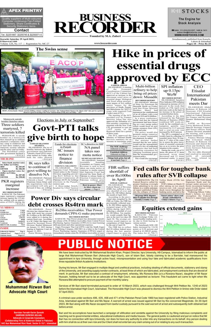 BR-ePaper | Apr 29, 2023 | Page Front Page 1