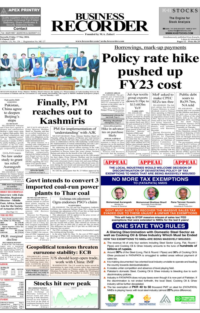 BR-ePaper | May 17, 2024 | Page Front Page 1